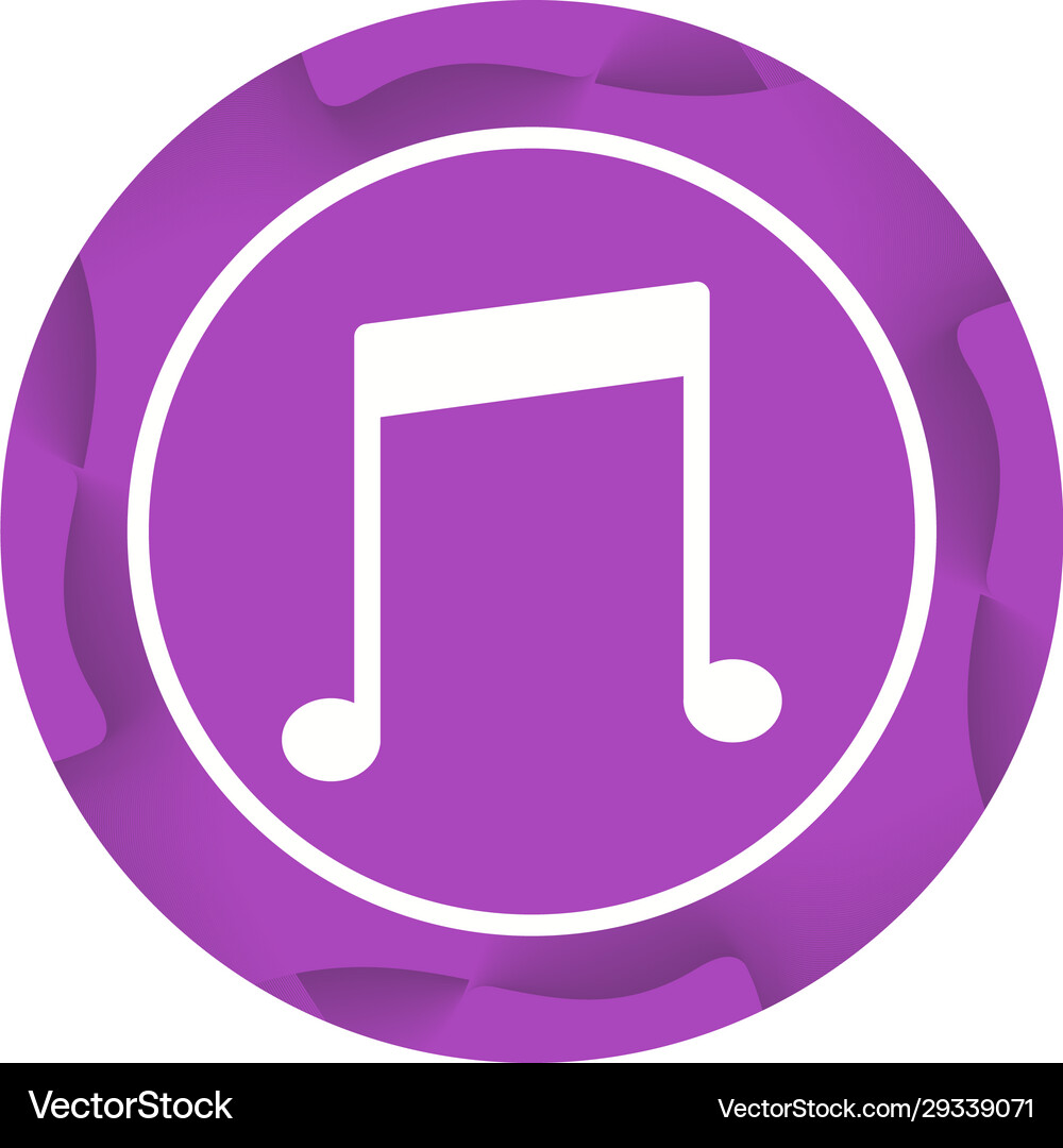 Beautiful music glyph icon Royalty Free Vector Image