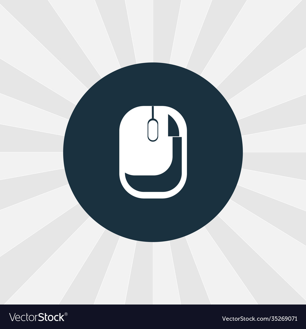 Computer mouse isolated icon digital technologies Vector Image
