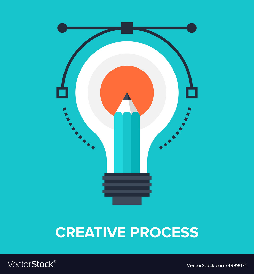 Creative process Royalty Free Vector Image - VectorStock