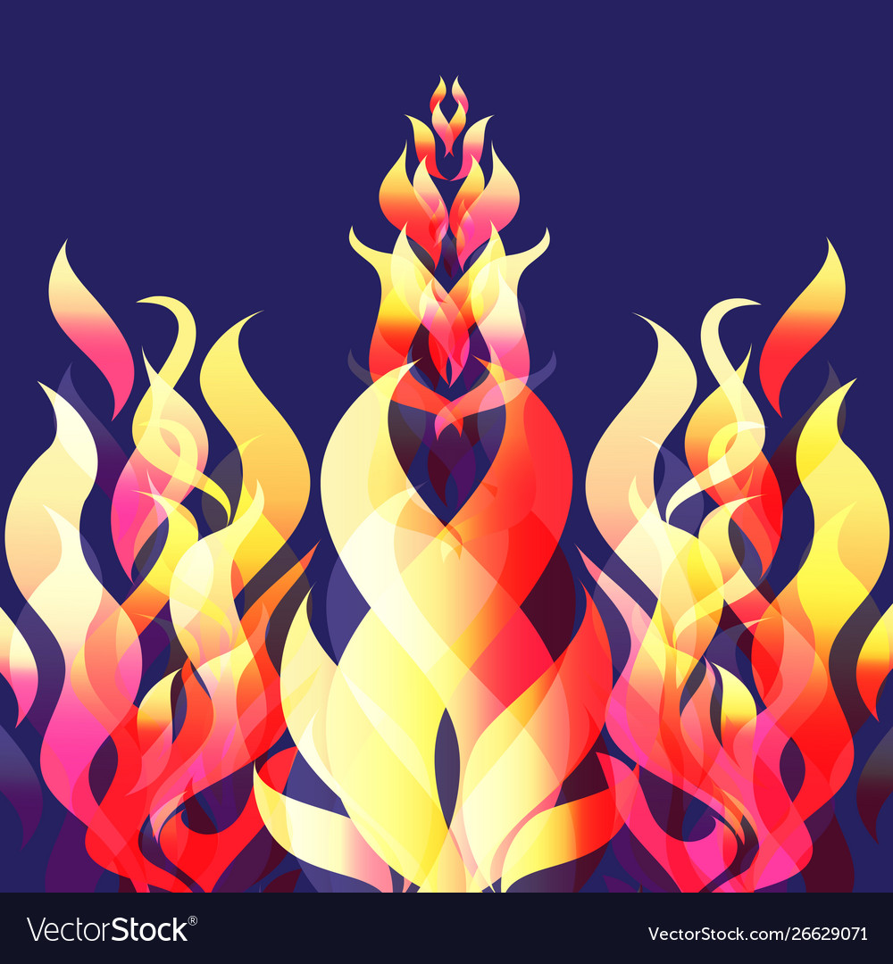 Fire background Royalty Free Vector Image - VectorStock