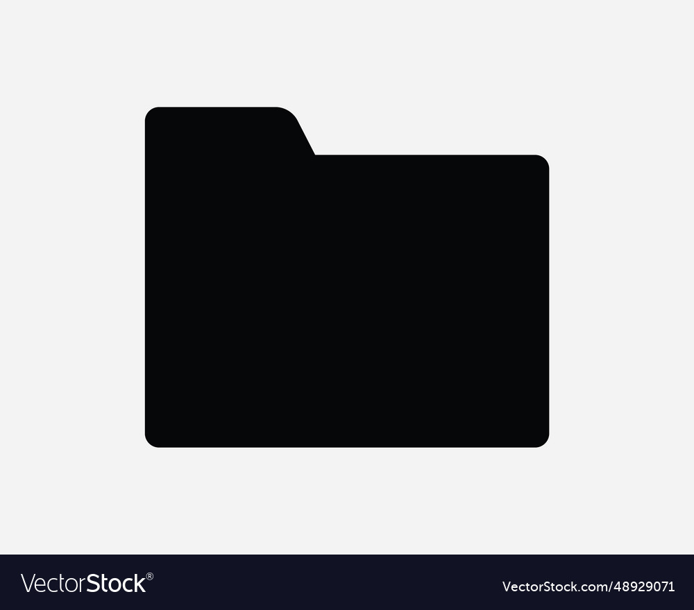 Folder flat icon blank portfolio binder file doc Vector Image Folder flat icon blank portfolio binder file doc Vector Image