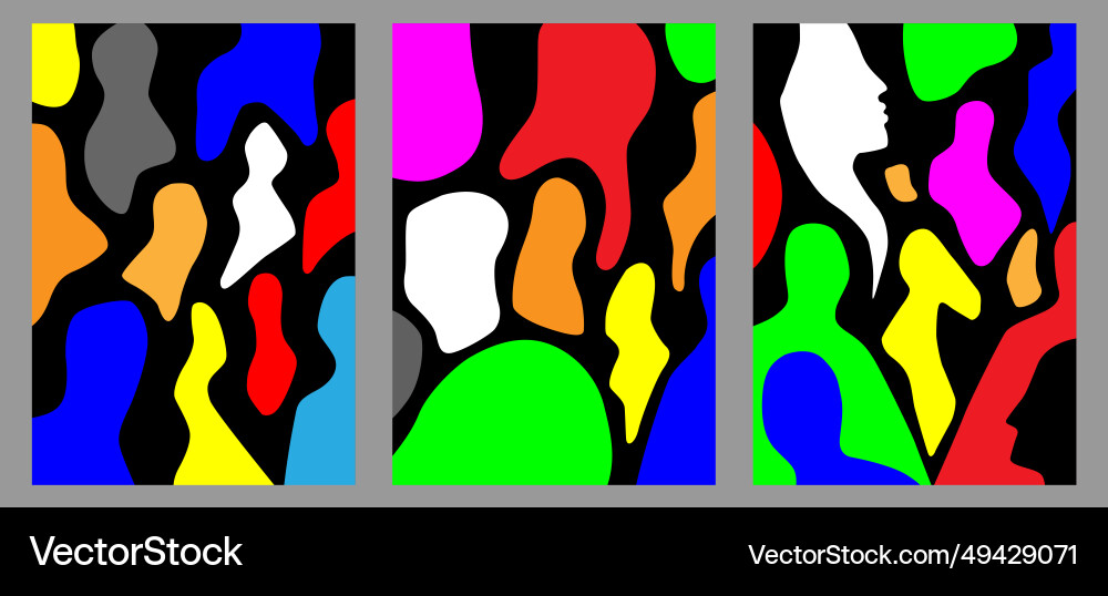 Group of people abstract Royalty Free Vector Image