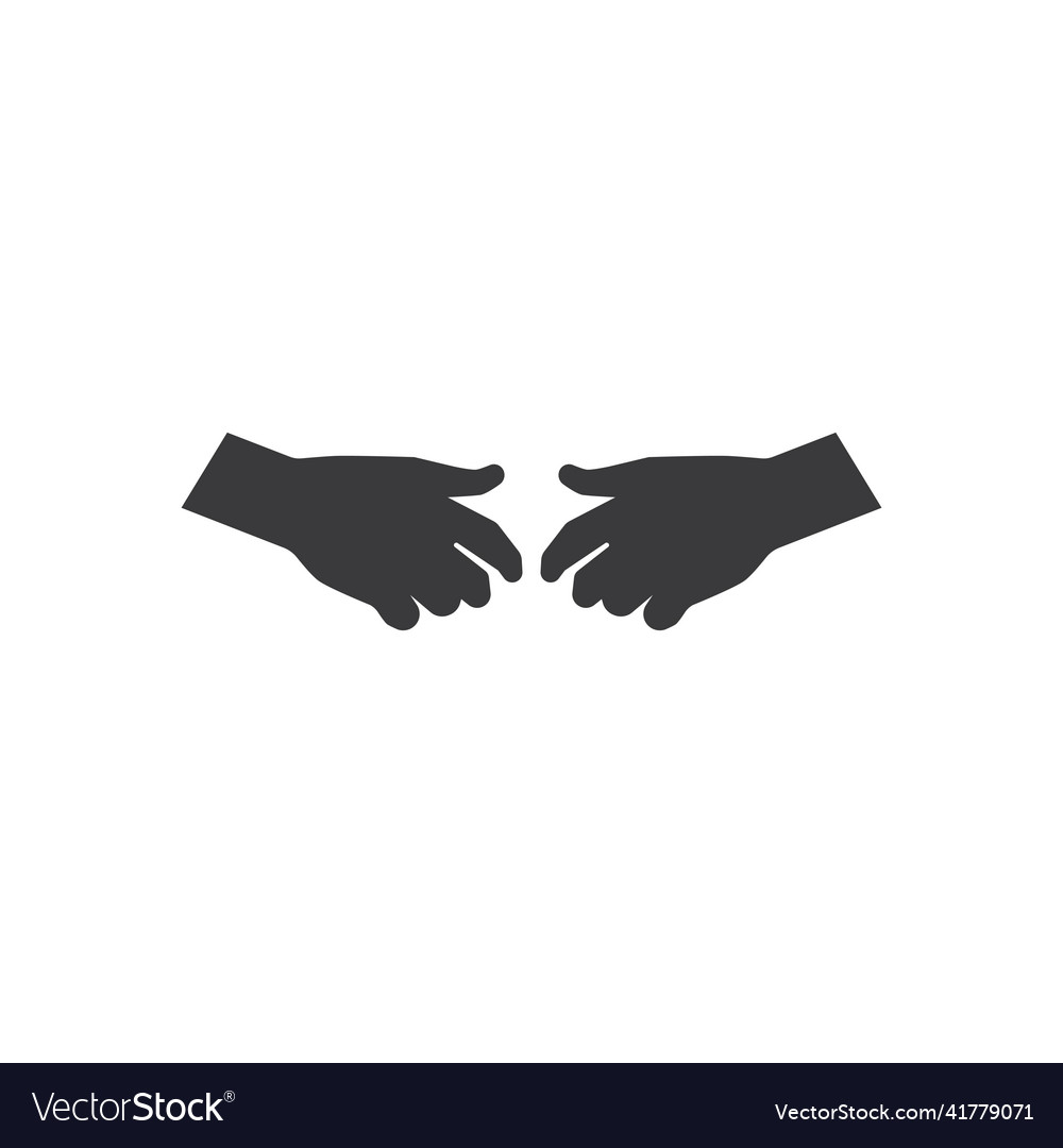 Hand shake Royalty Free Vector Image - VectorStock