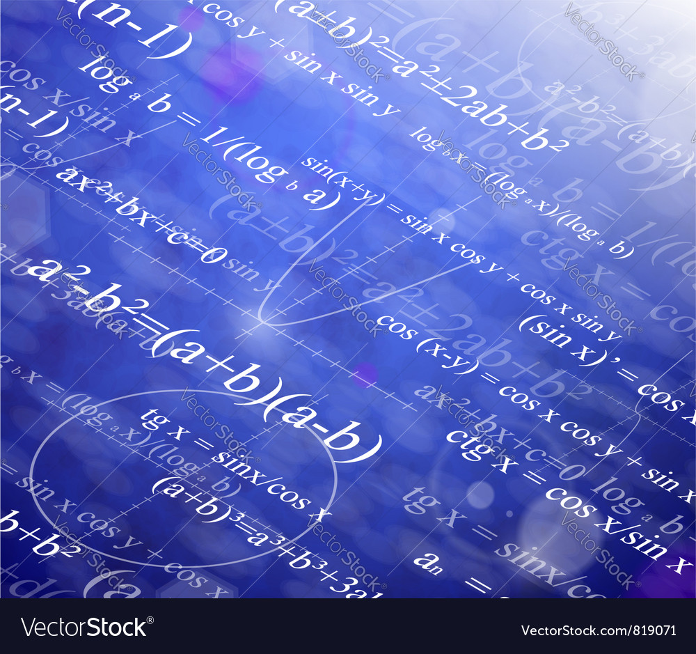 Mathematical background Royalty Free Vector Image