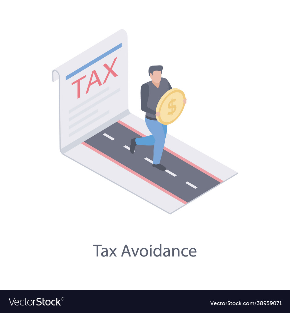 Tax avoidance Royalty Free Vector Image - VectorStock
