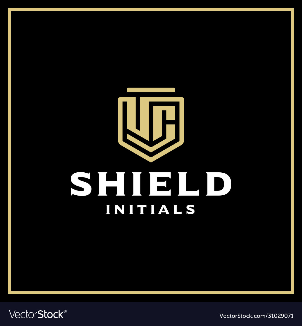 Uc shield logo Royalty Free Vector Image - VectorStock