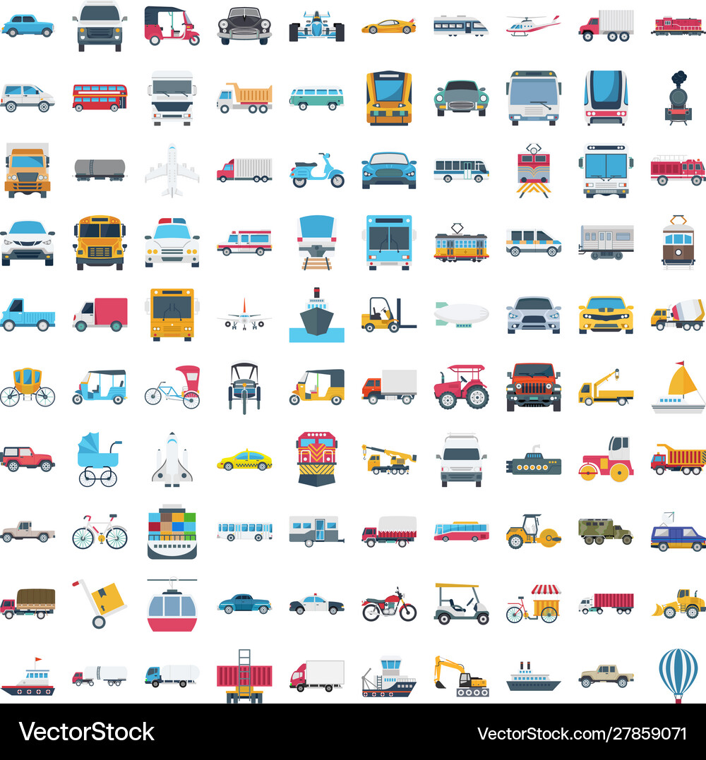 We are offering you a set transport Royalty Free Vector