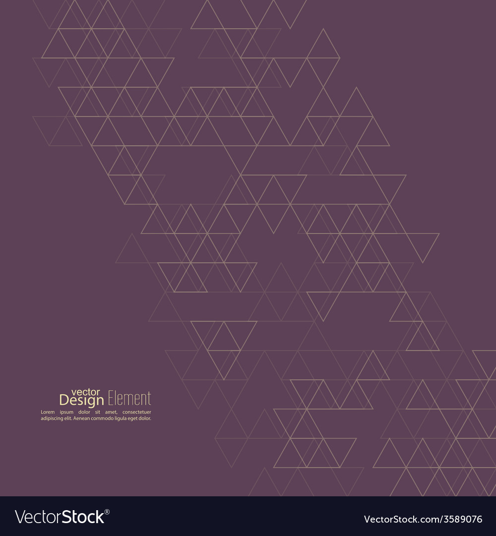 Creative abstract triangle pattern Royalty Free Vector Image