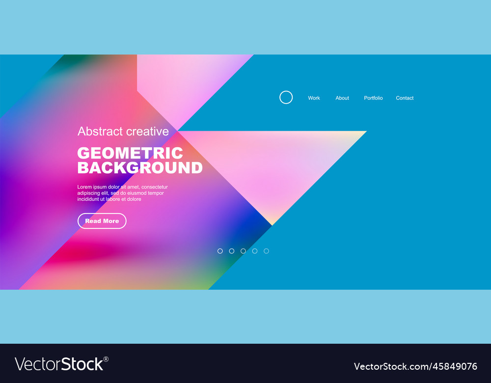 Fluid gradient geometric triangles abstract Vector Image