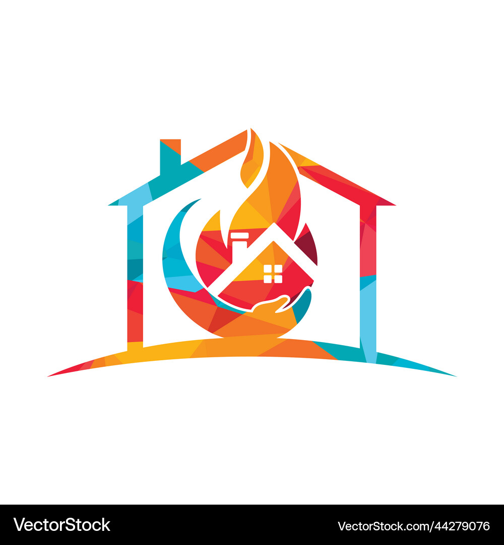 Home insurance logo design concept Royalty Free Vector Image