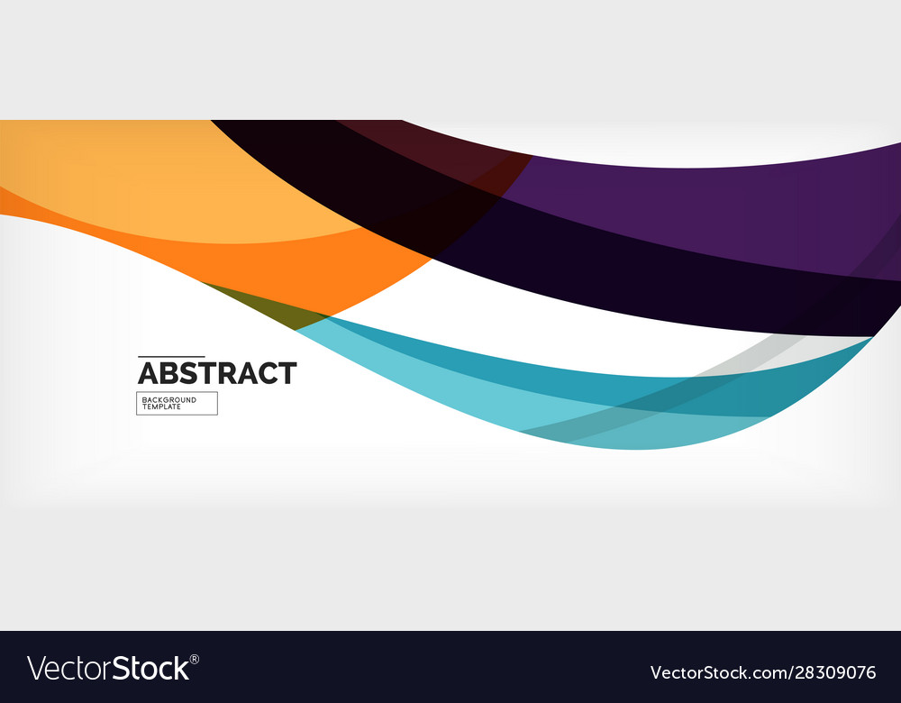 Linear wave web template Royalty Free Vector Image