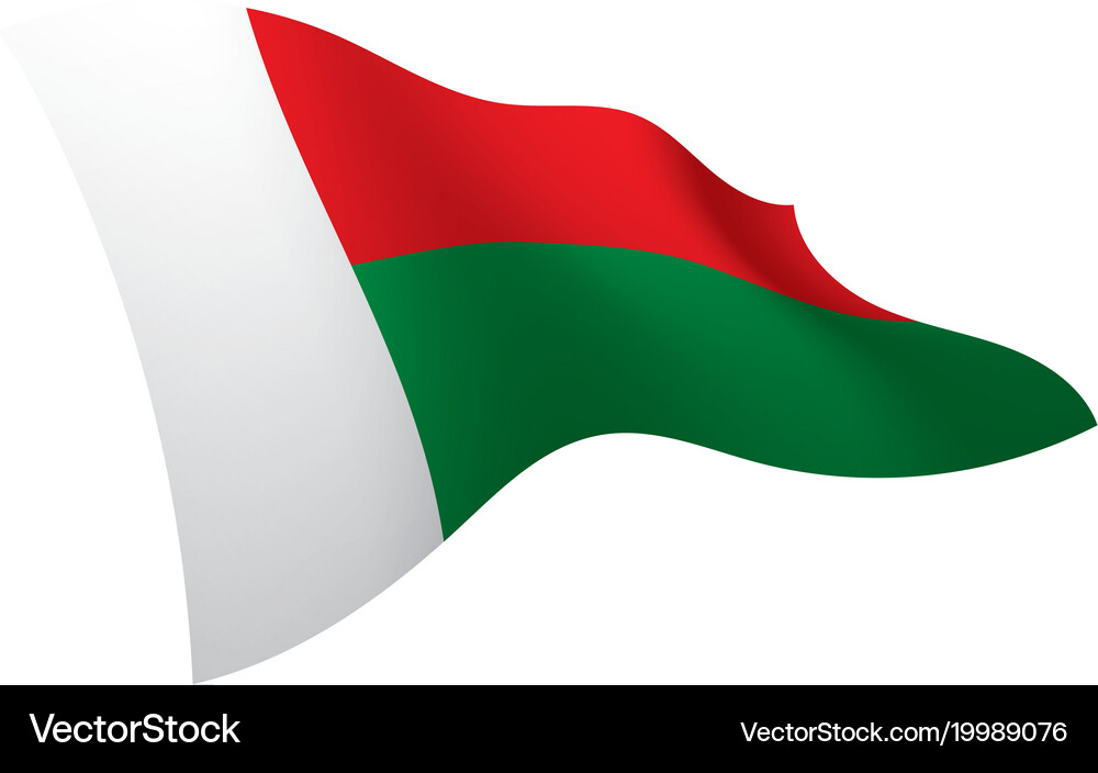 Madagascar flag Royalty Free Vector Image - VectorStock