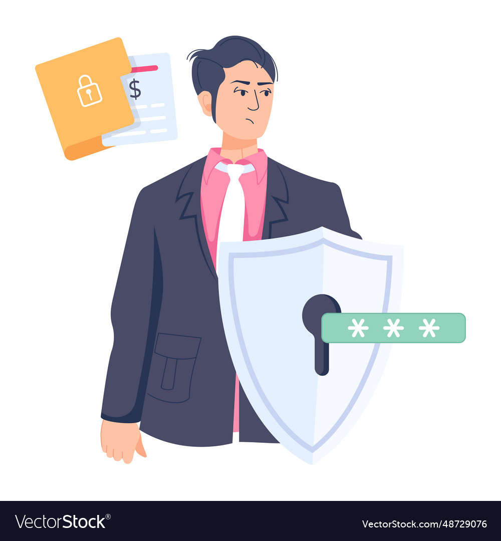 Secure data Royalty Free Vector Image - VectorStock