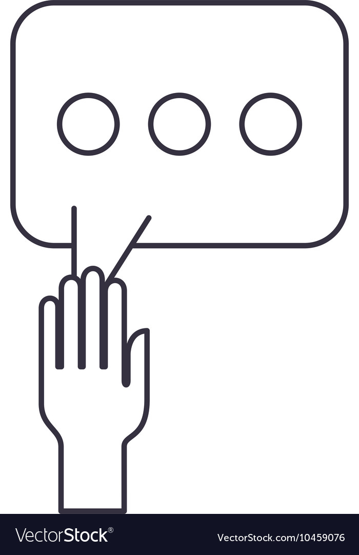 Speech bubble message isolated icon Royalty Free Vector