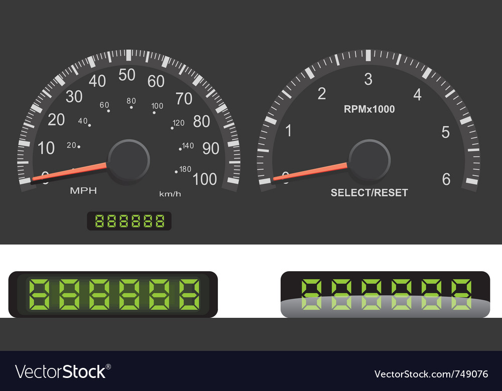Speedometer Royalty Free Vector Image - VectorStock