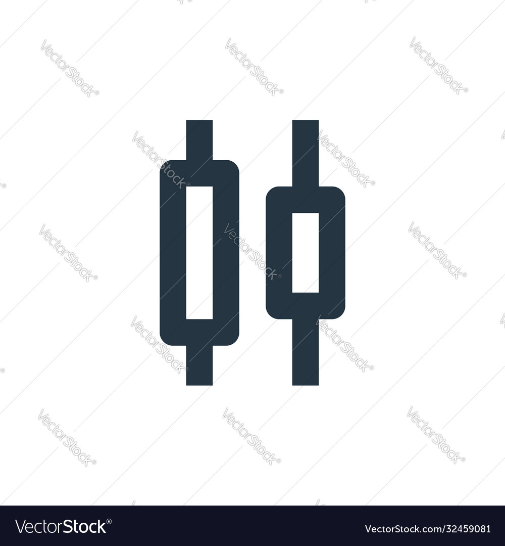 Align icon editable stroke linear Royalty Free Vector Image