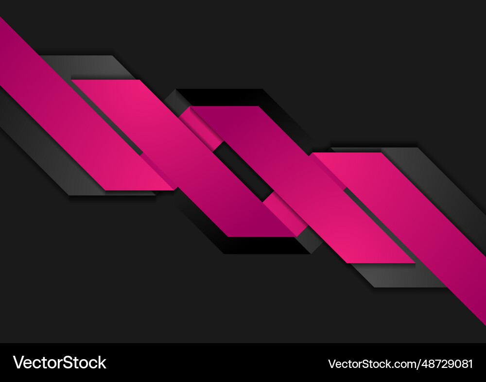 Black purple abstract geometric corporate Vector Image