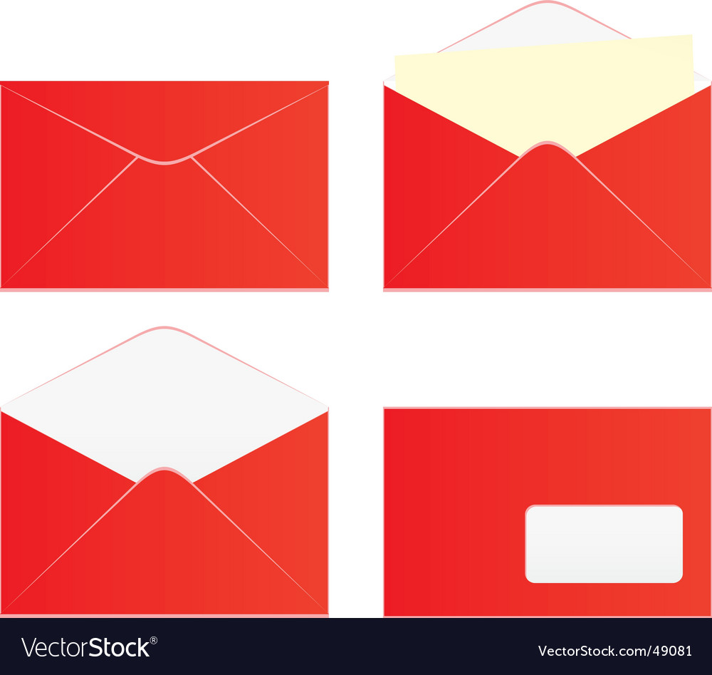 Colored envelopes Royalty Free Vector Image - VectorStock