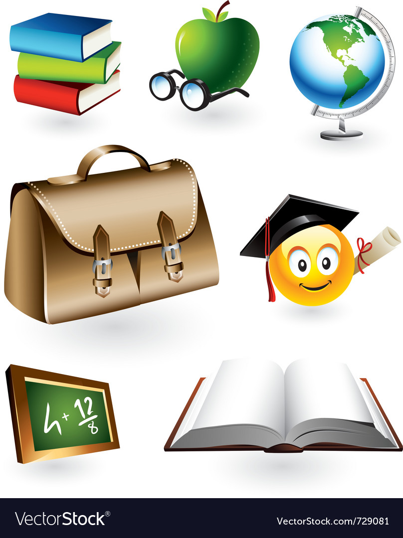 Educational elements Royalty Free Vector Image