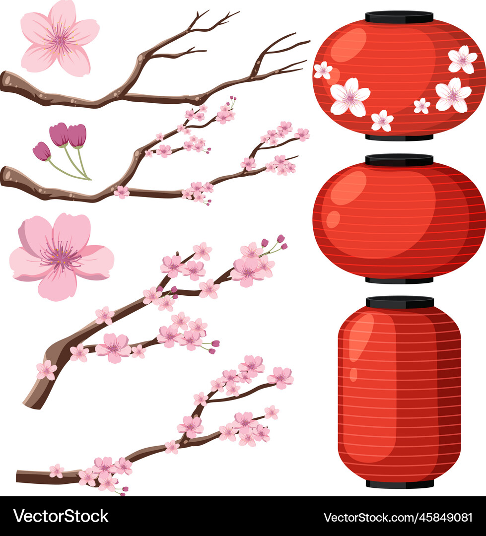 Element and icon of japan Royalty Free Vector Image