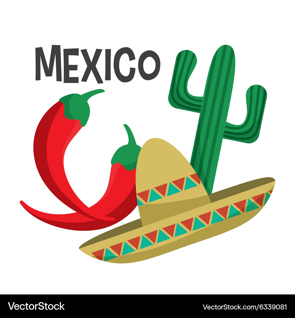 Mexican culture design Royalty Free Vector Image