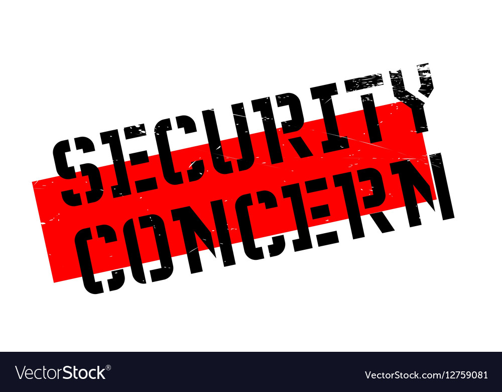 Security concern rubber stamp Royalty Free Vector Image