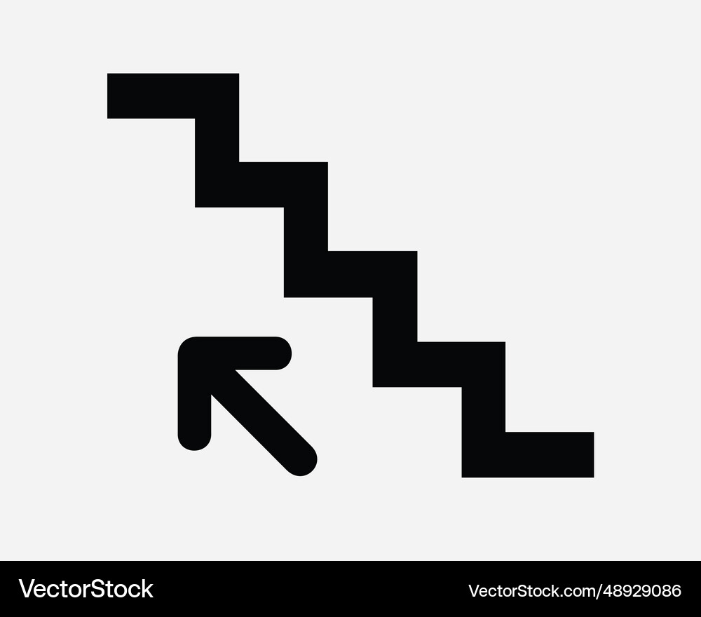 Going up stairs icon staircase steps stairwell eps
