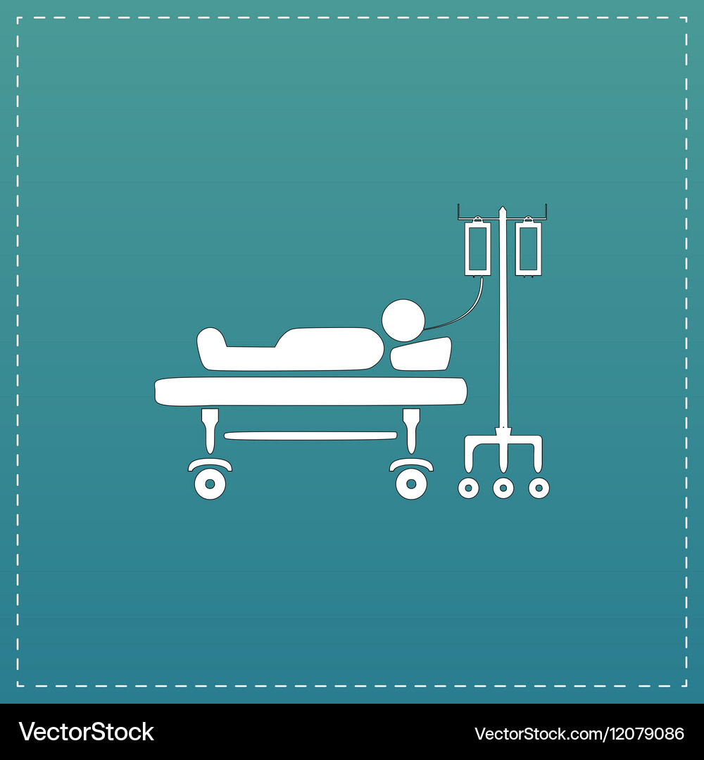 Life icons hospitalized Royalty Free Vector Image