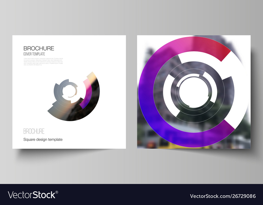 Minimal layout two square format Royalty Free Vector Image