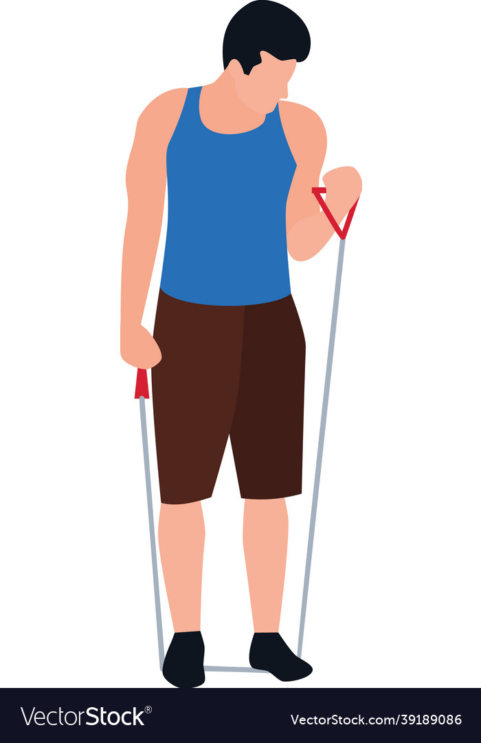 Rope exercise Royalty Free Vector Image - VectorStock