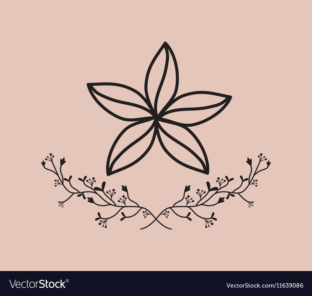 Rustic decorative style Royalty Free Vector Image