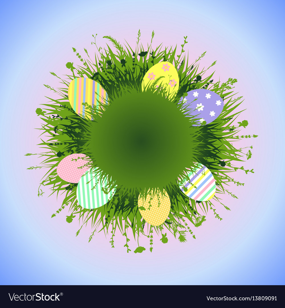 Colorful easter background Royalty Free Vector Image