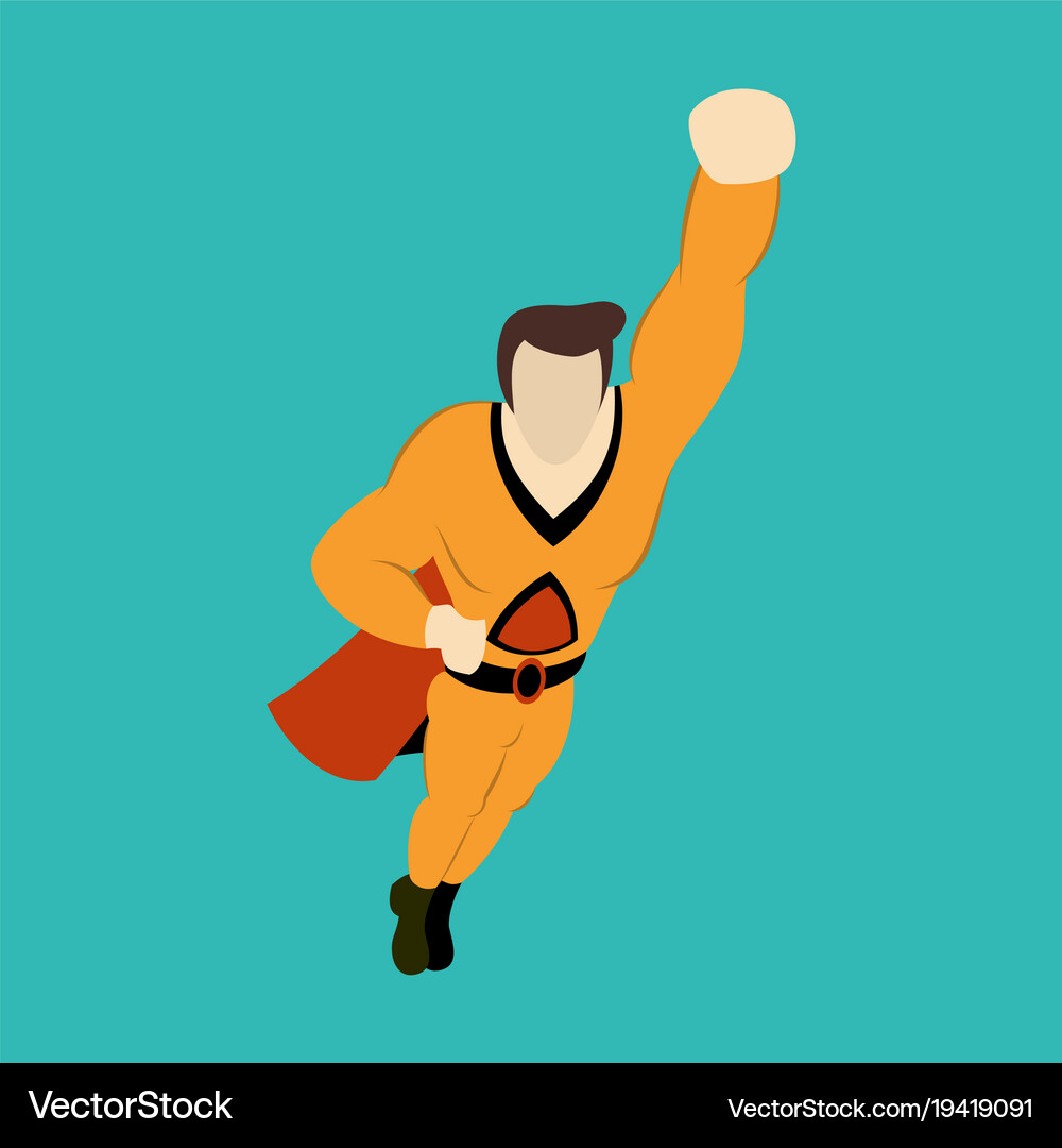 Superhero cartoon icon with superman Royalty Free Vector