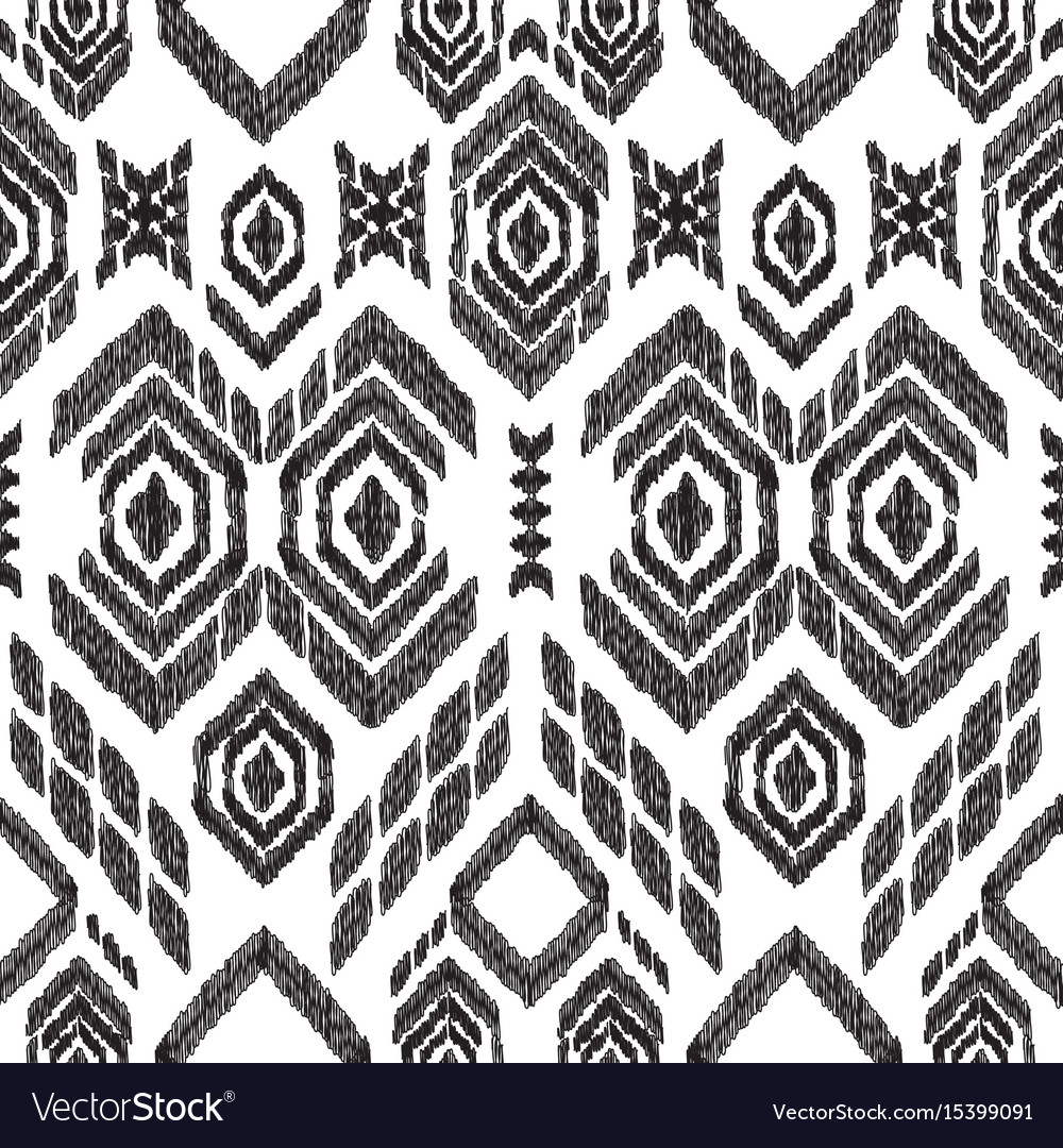 Tribal seamless pattern Royalty Free Vector Image