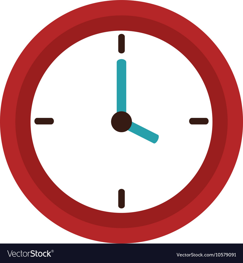 Watch clock time Royalty Free Vector Image - VectorStock