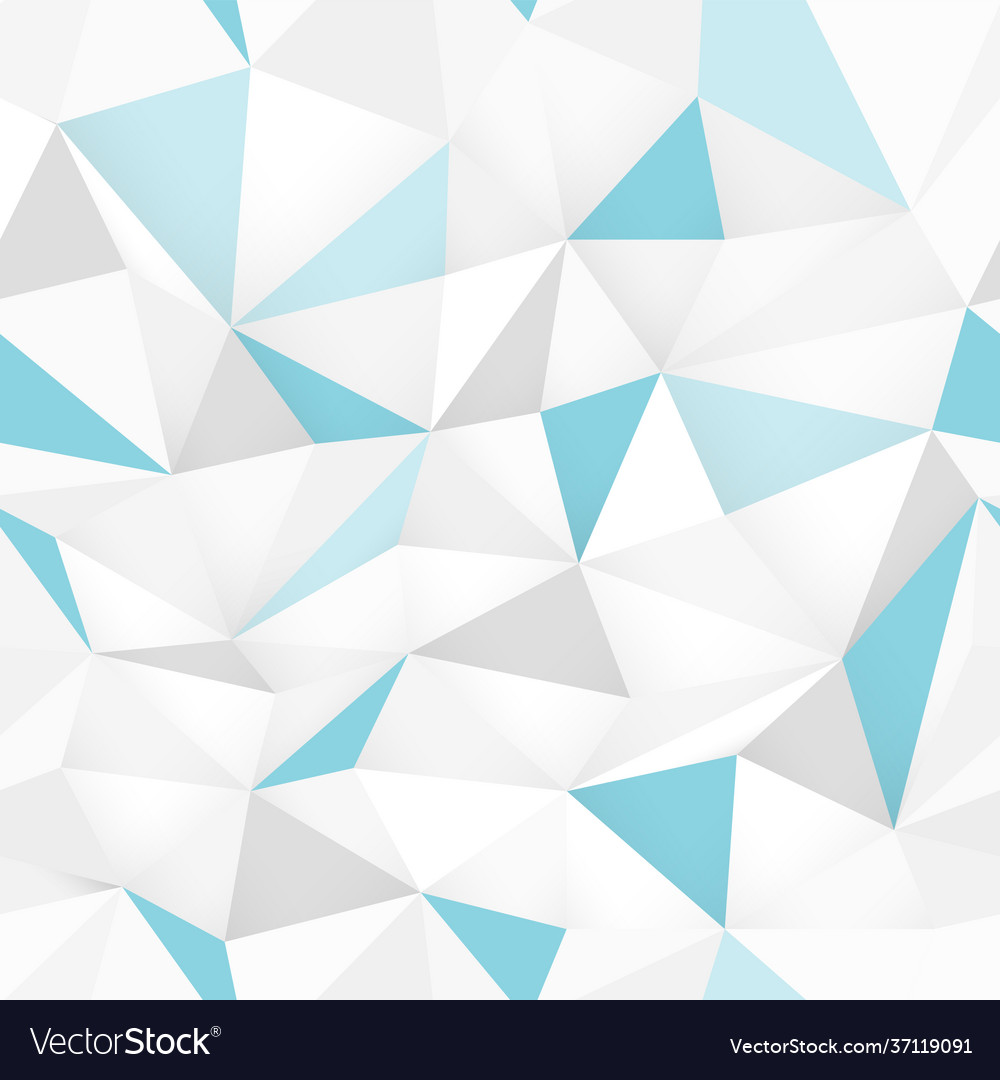 White - blue triangles pattern seamless Royalty Free Vector