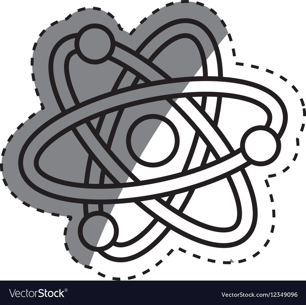 Atom science molecule Royalty Free Vector Image