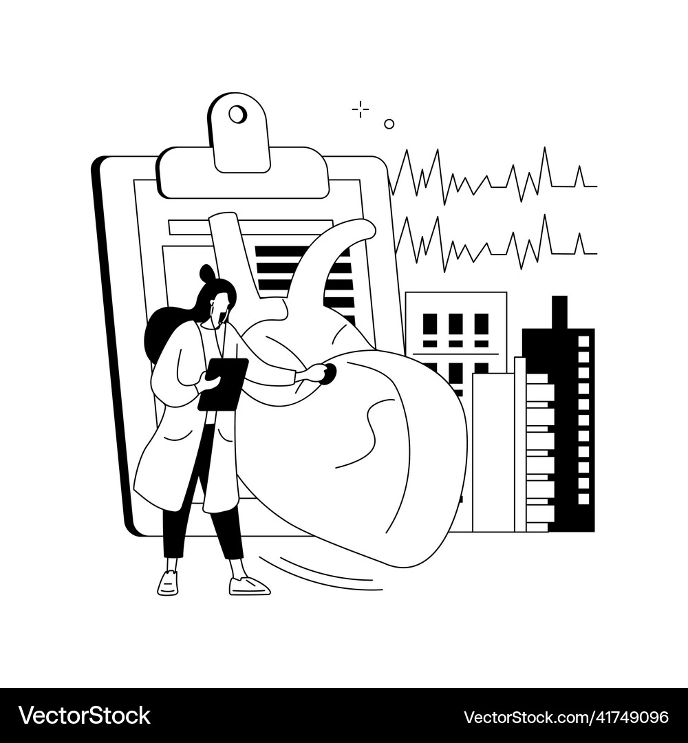 Hypertension abstract concept Royalty Free Vector Image