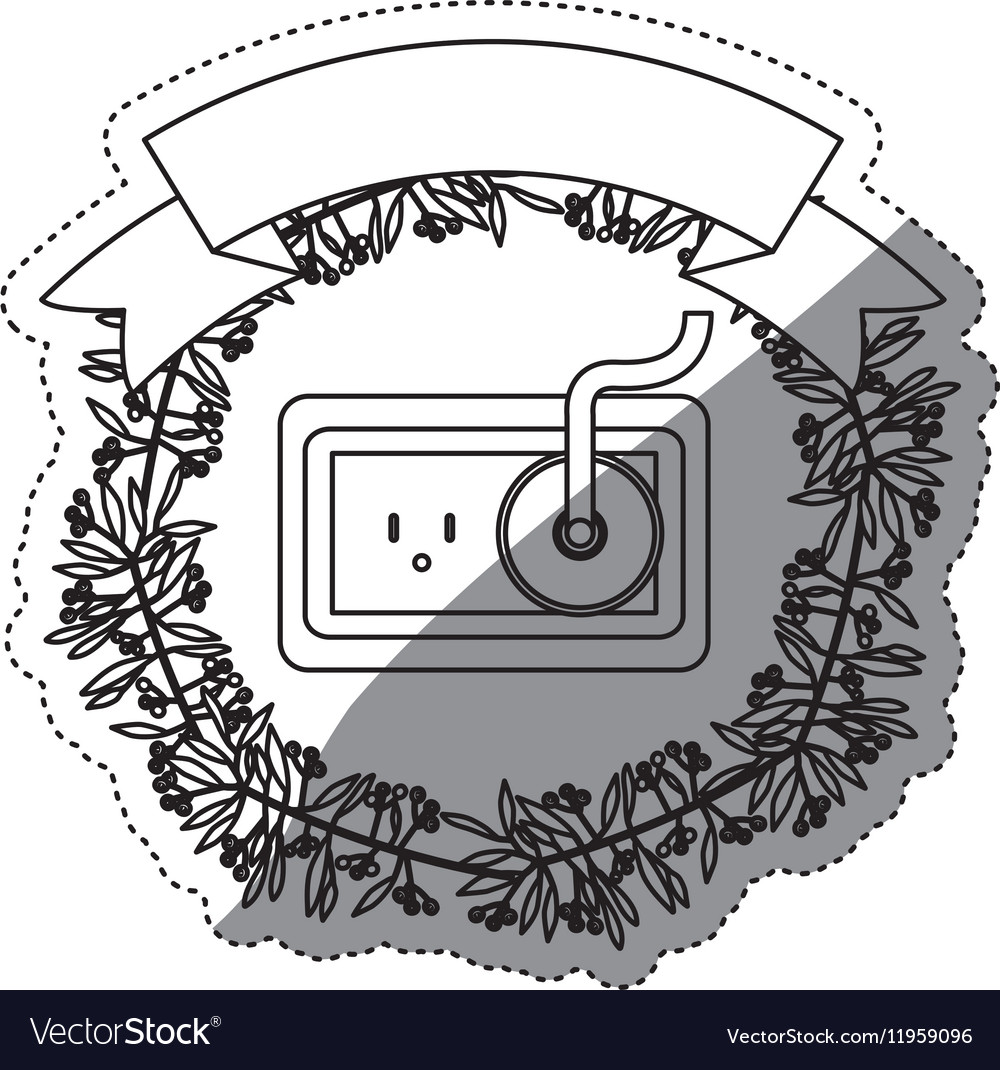 Isolated plug design Royalty Free Vector Image