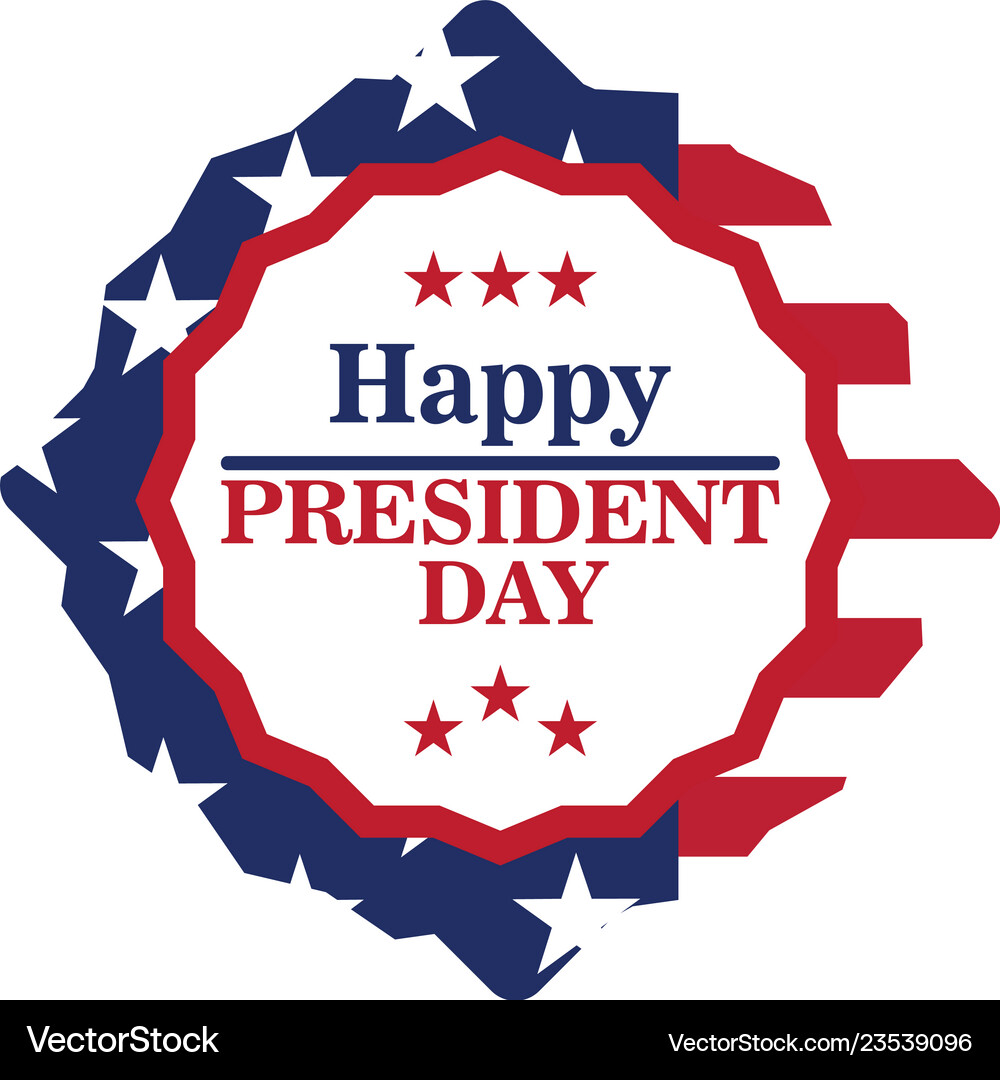 President day label Royalty Free Vector Image - VectorStock