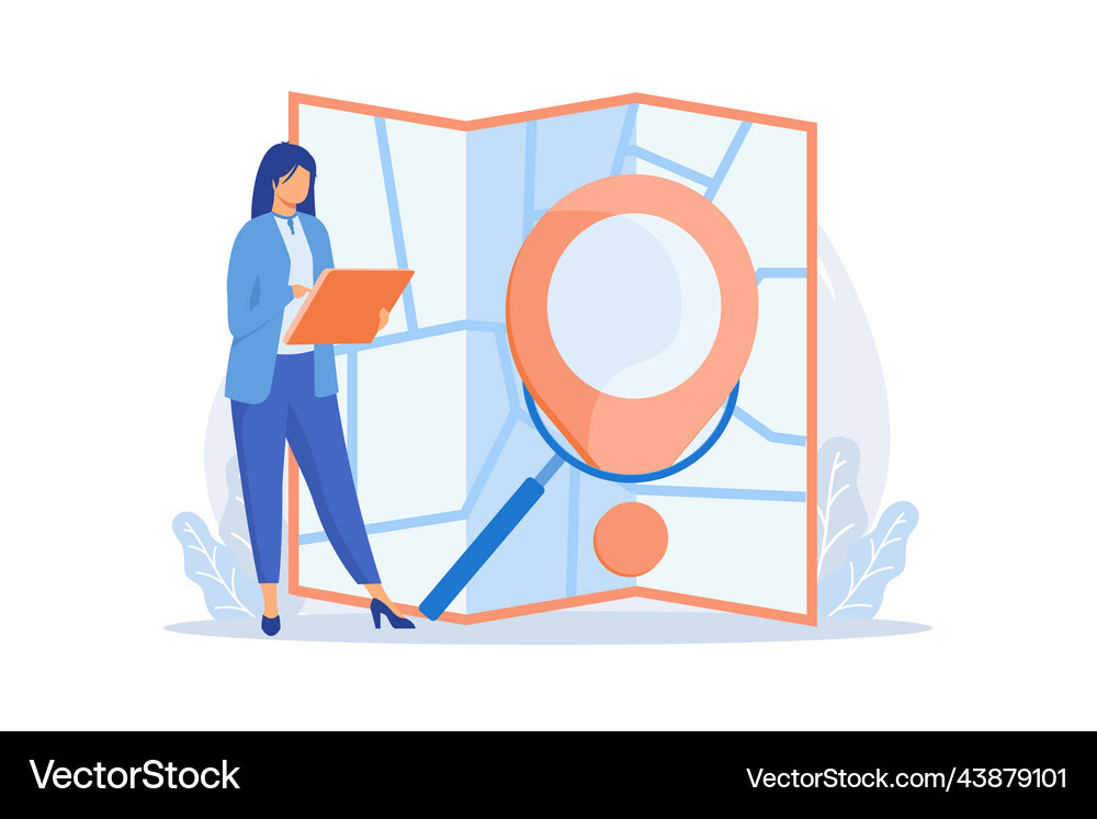 Internet order delivery tracking gps navigator Vector Image