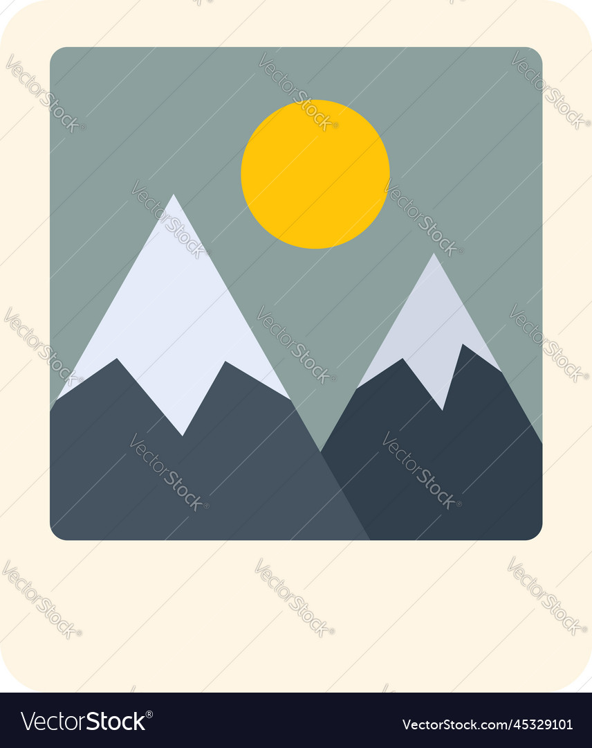 Photo interface icon flat web camera Royalty Free Vector