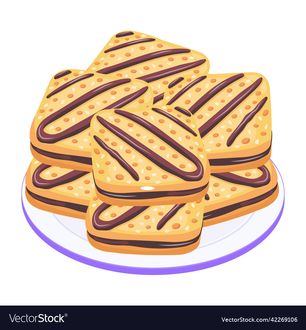 Biscuits Royalty Free Vector Image - VectorStock