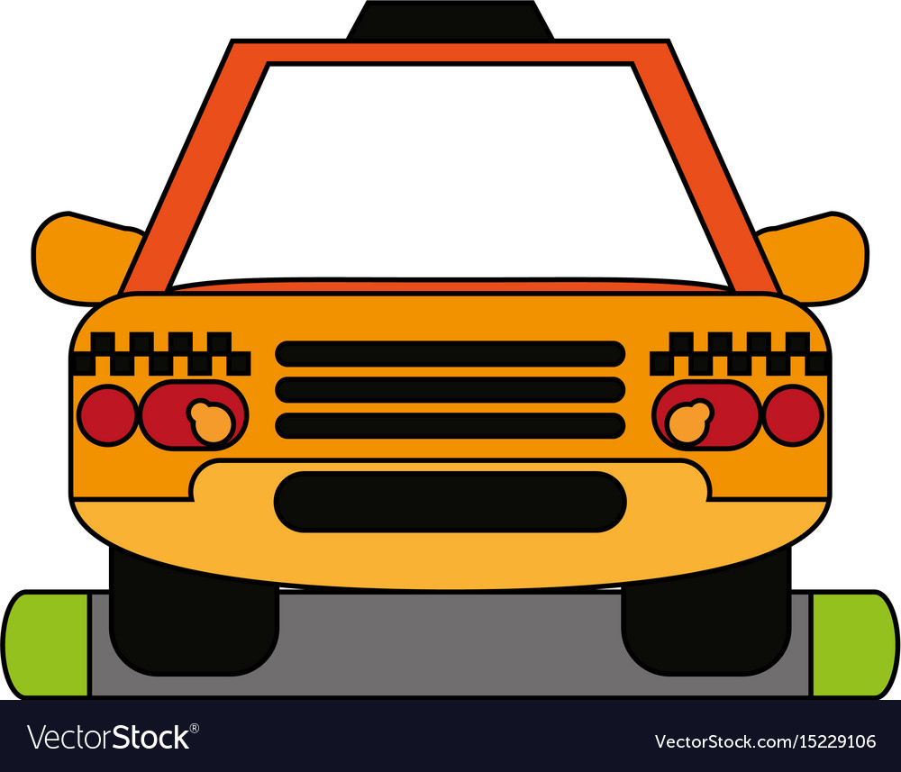 Cab flat Royalty Free Vector Image - VectorStock