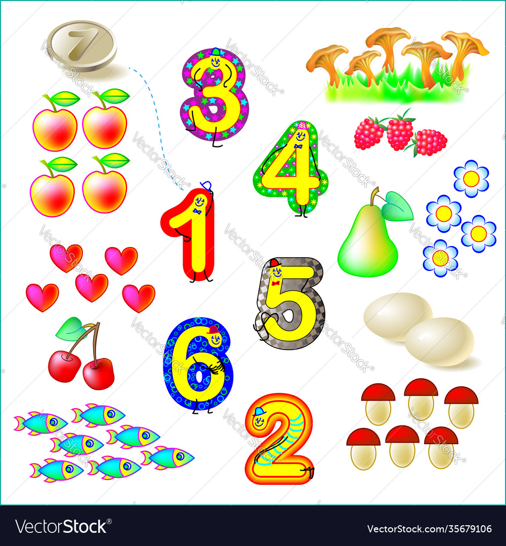 Exercises For Young Children Need To Join Objects Vector Image