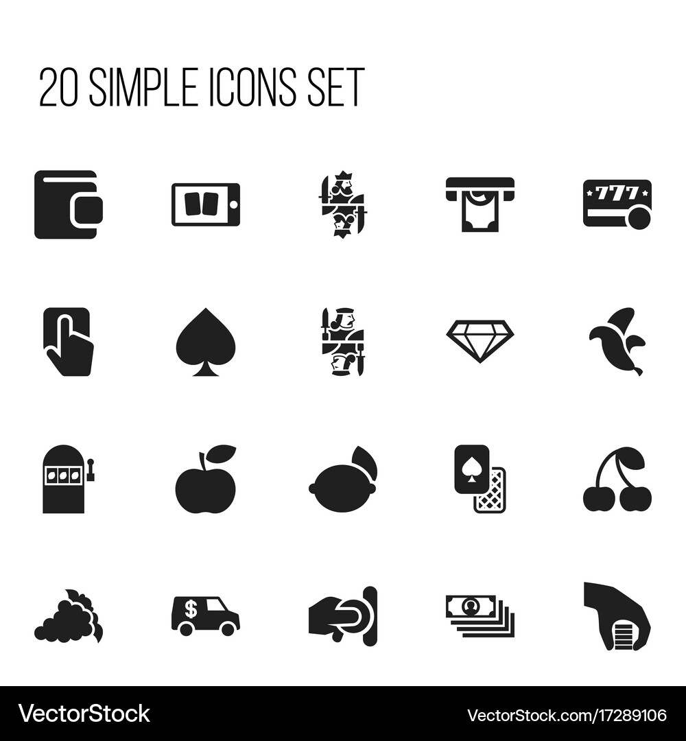 Set of 20 editable excitement icons includes Vector Image