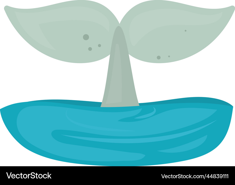 Beluga tail icon Royalty Free Vector Image - VectorStock