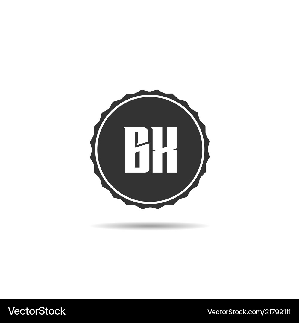 Initial letter bx logo template design Royalty Free Vector