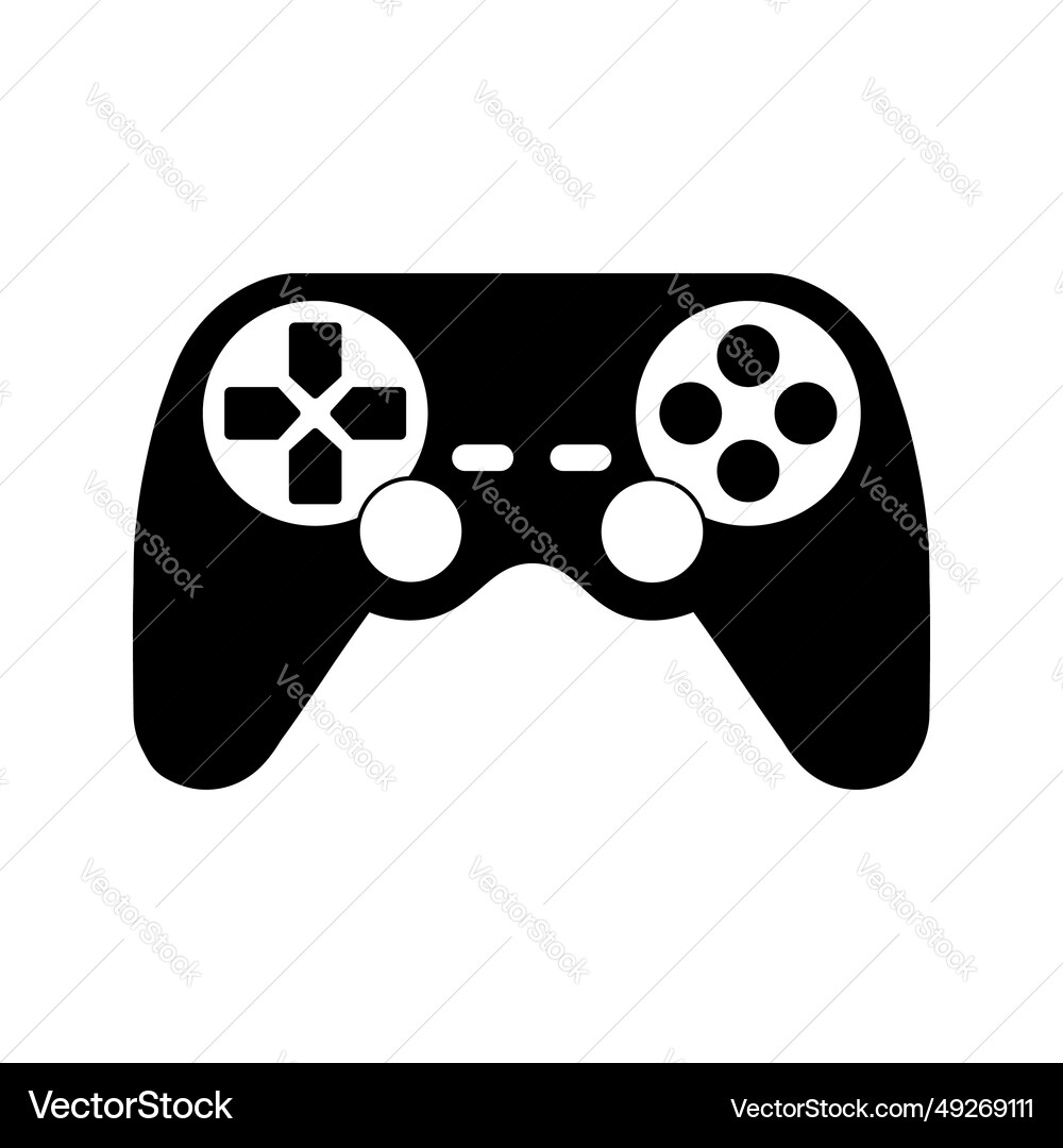 Modern flat design of gamepad or joystick icon Vector Image
