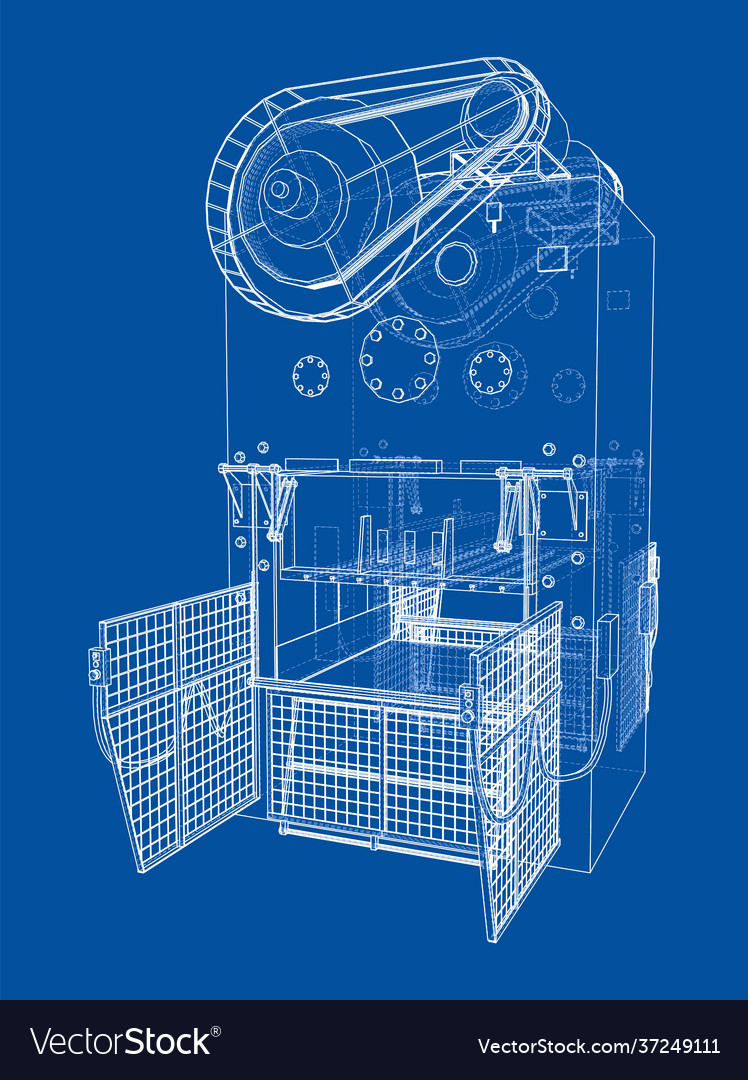 Powerful press Royalty Free Vector Image - VectorStock